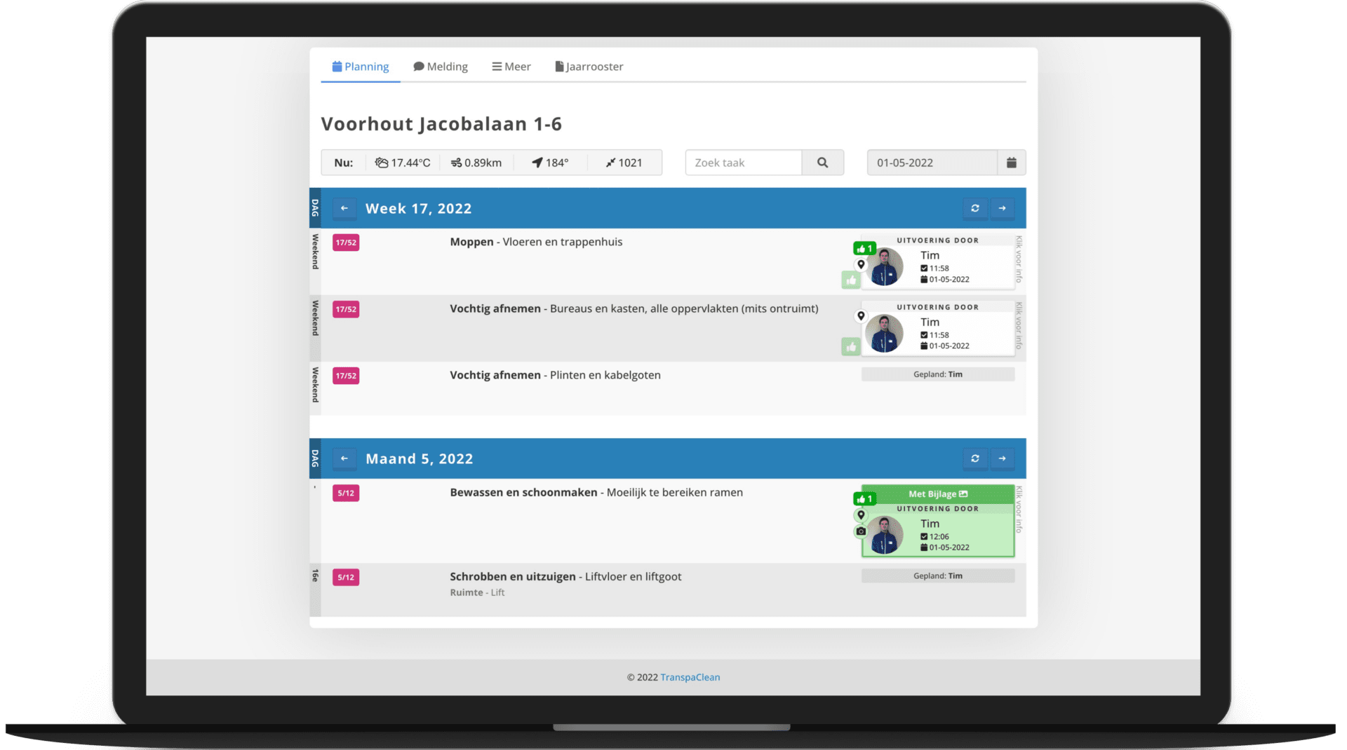 Archief opbouwen via een digitaal schoonmaak logboek | TranspaClean